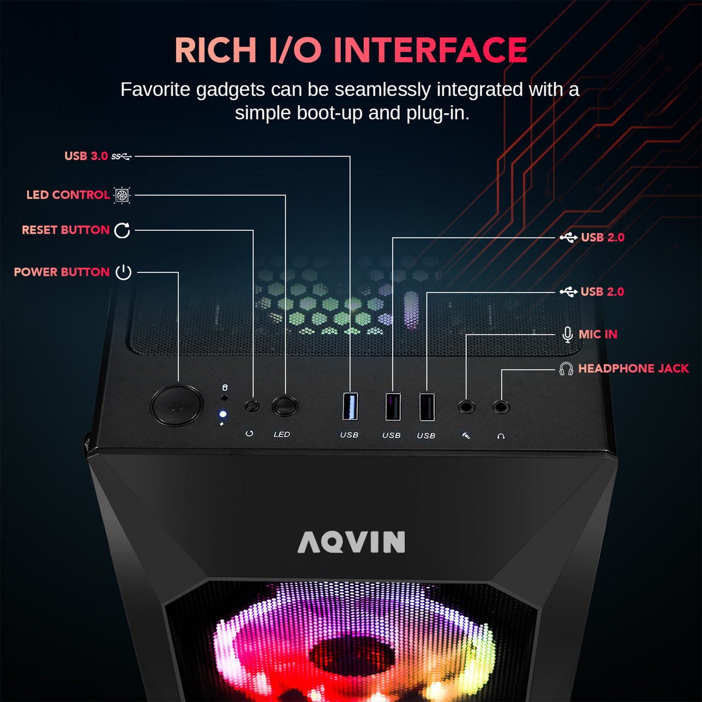 AQVIN AQB70 Gaming Desktop PC