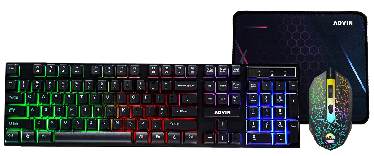 QC20-G RGB Gaming Keyboard and Mouse Combo