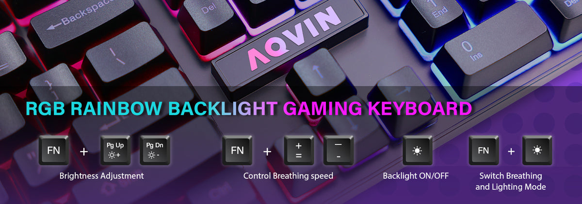 QC20-G RGB Gaming Keyboard and Mouse Combo